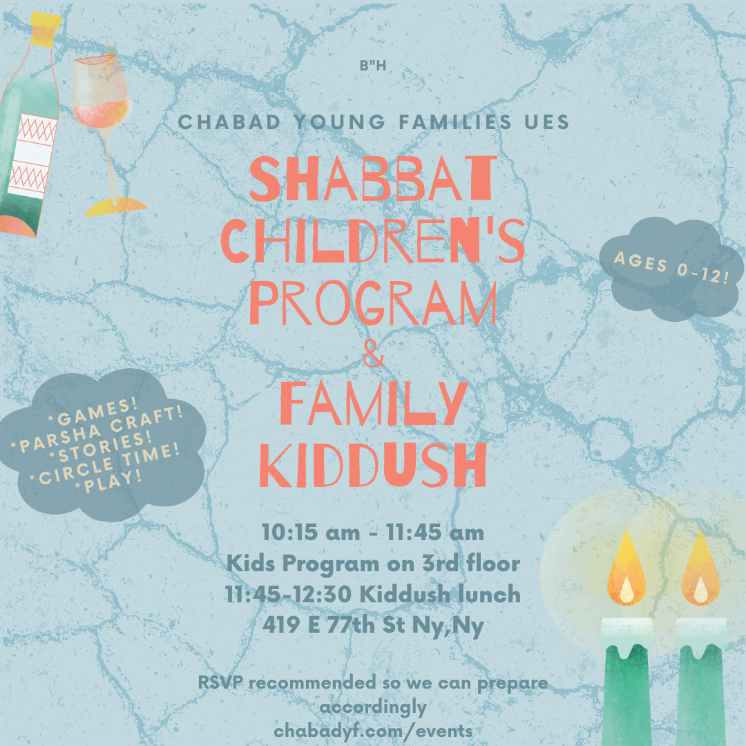 Shabbat Children's Program | www.chabadyf.com